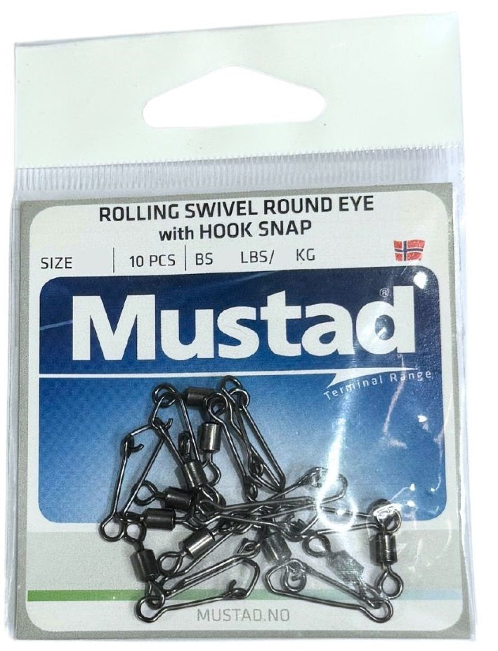 Mustad Rolling Snap Swivel – Fisho's Tackle World