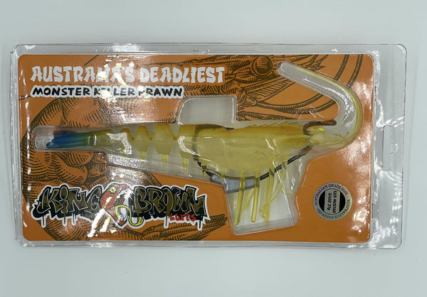 King Brown Lures Monster Killer Prawn Pre-rigged Weedless 12/0 3/4oz 8 ...