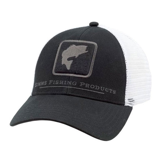Simms Cap Trucker Bass Icon Black – Fisho's Tackle World