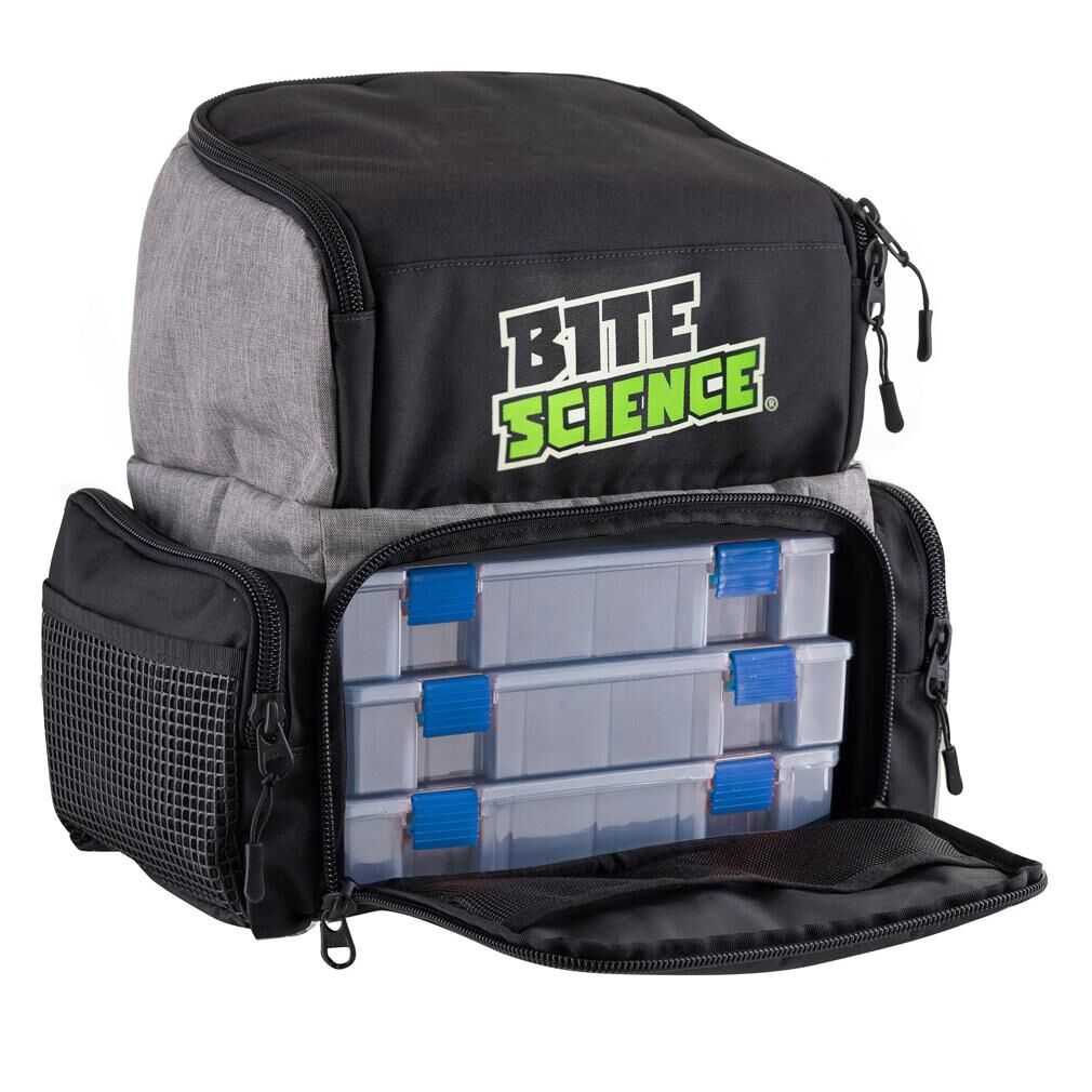 Bite Science Backpack With 3 X Lb3000 Lure Boxes – Fisho's Tackle World