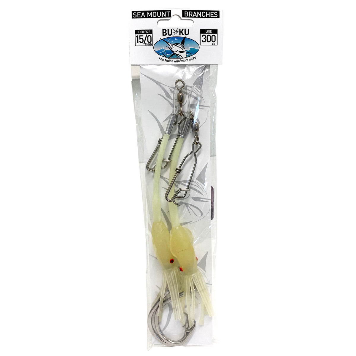 Buku Sea Mount Deep Drop Branches Pre-made Rigs 15/0 Green 300lb ...