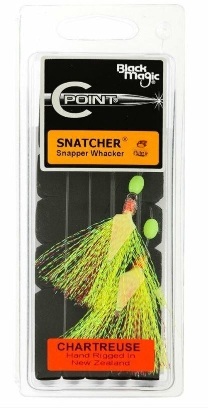Black Magic Snaper Whacker Pre-made Rigs Chartreuse - Fisho's Tackle World